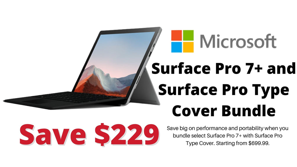 Surface Pro 7+ and Surface Pro Type Cover Bundle