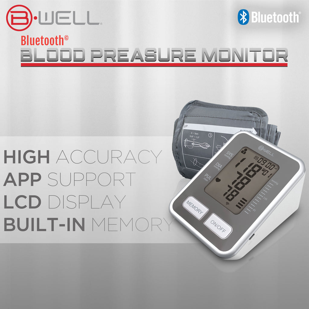 BWell Smart Health Monitors Set – Arm Blood Pressure Monitor, Pulse Ox