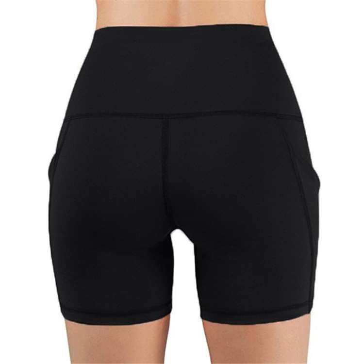 High Waist Spandex Workout Shorts with Pockets for Women
